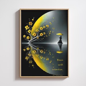 Bloom ~ Mindfulness Meditation Wall Art • Instant Download • Zen Quote ...