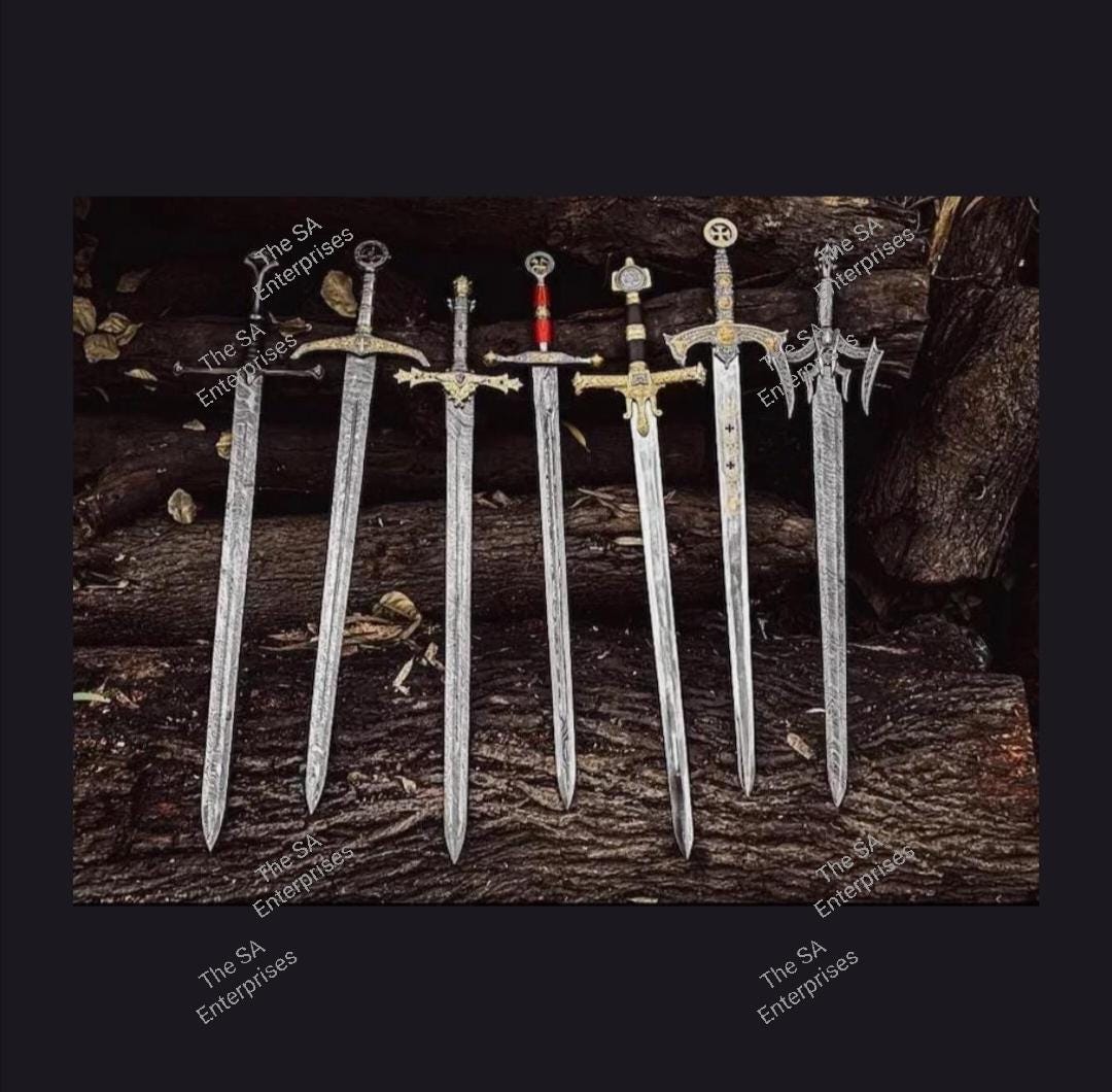 Sword, Handmade Damascus Steel Sword, Viking Sword, Hand Forged Sword ...