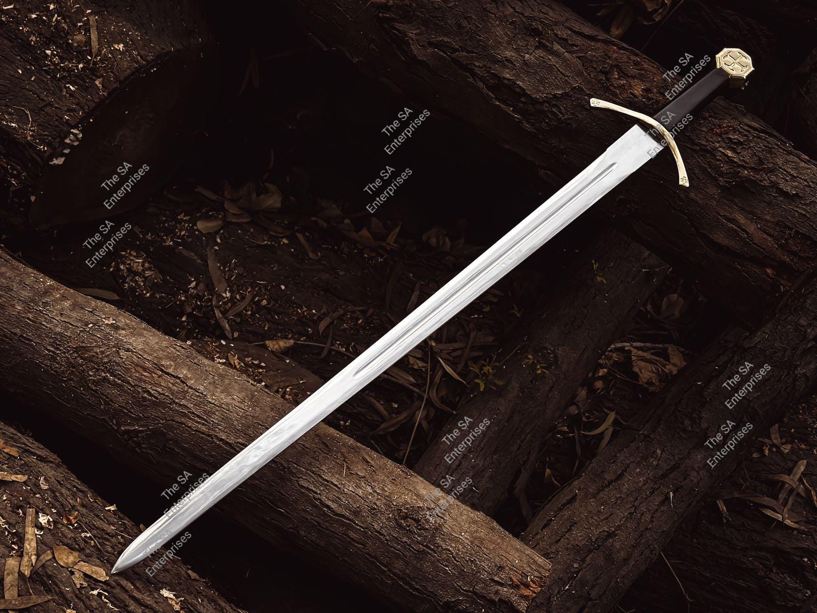 Swords, Real Medieval Viking Damascus Steel Handmade Sword, Vikings ...