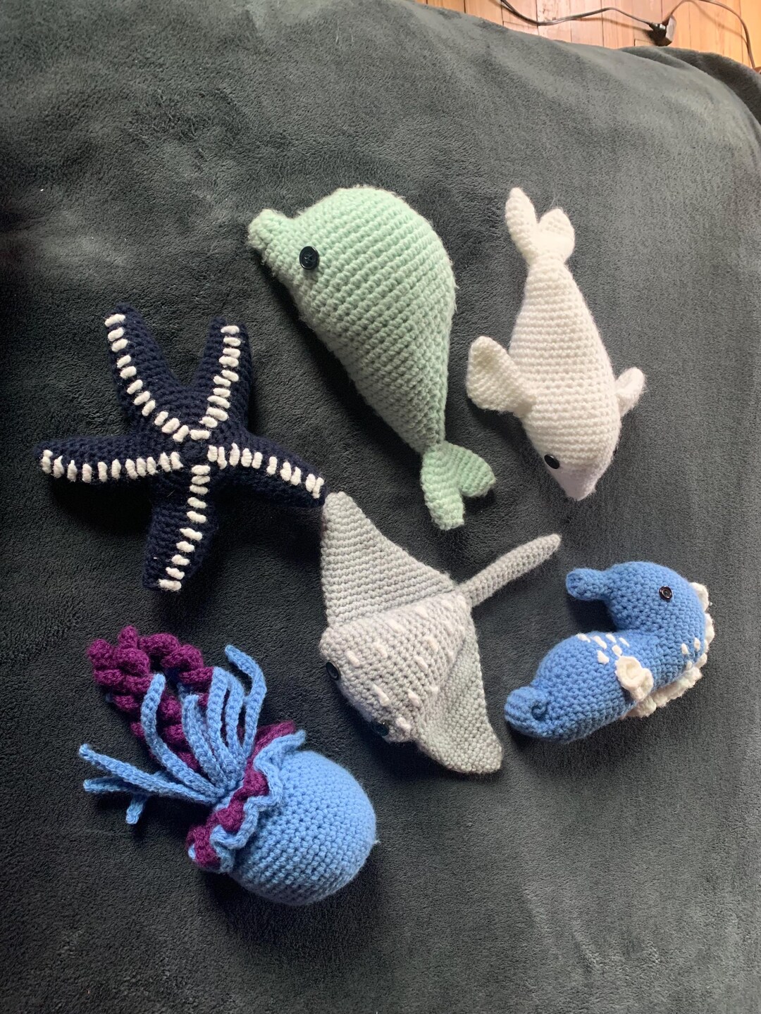 Sea Creatures Crochet Stuffed Animals - Etsy