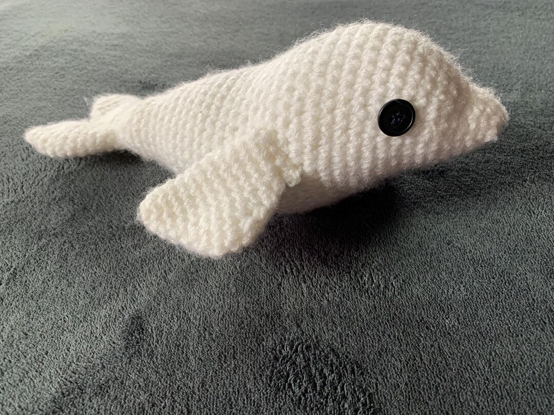 Beluga Crochet Stuffed Animal - Etsy
