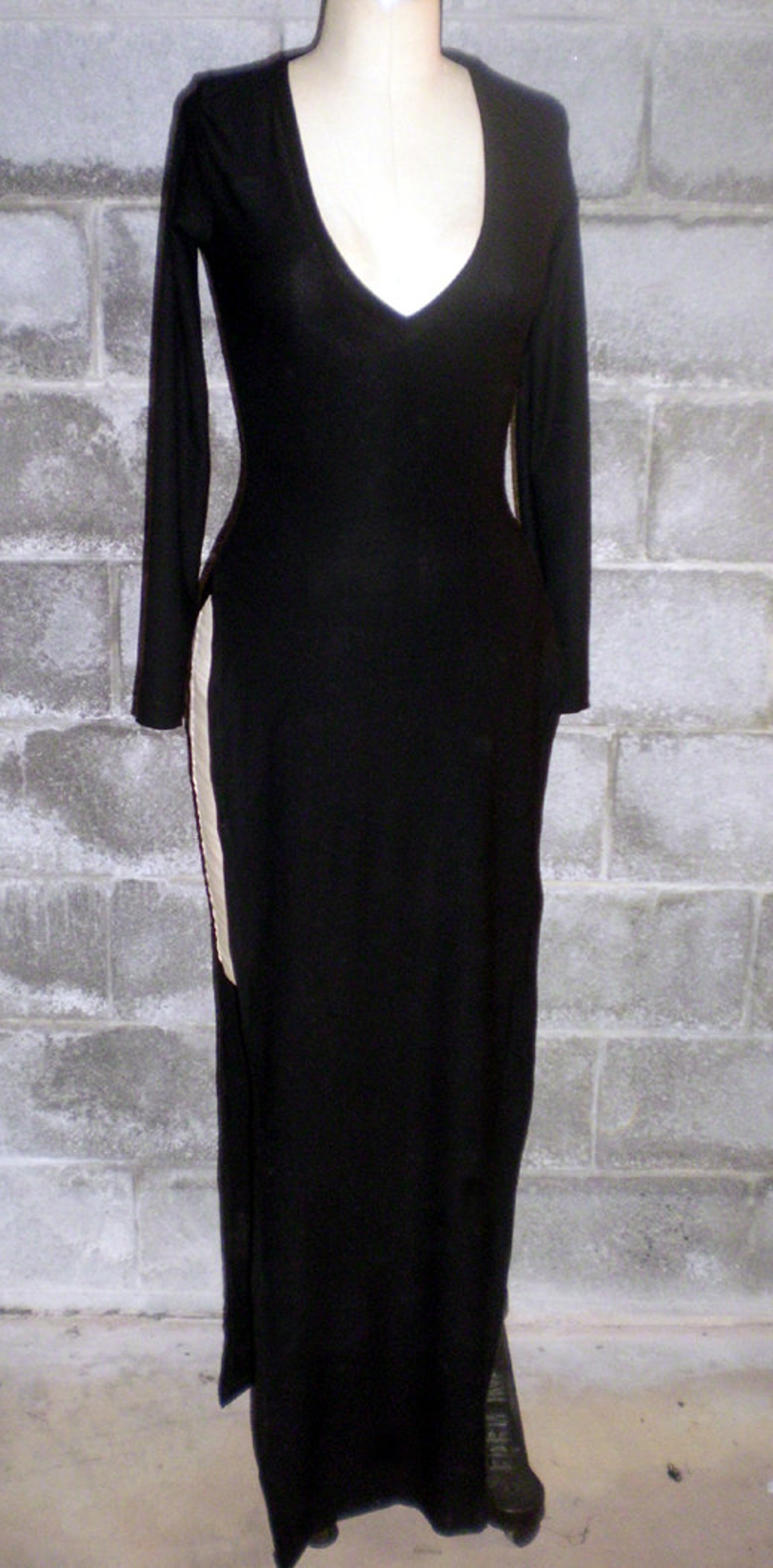 Double Side Slit V Neck Maxi Dress Also Plus Size - Etsy