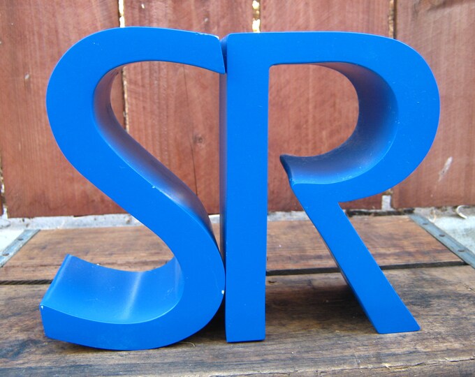 Letter R Blue Industrial Aluminum Sign Channel Letter - Etsy