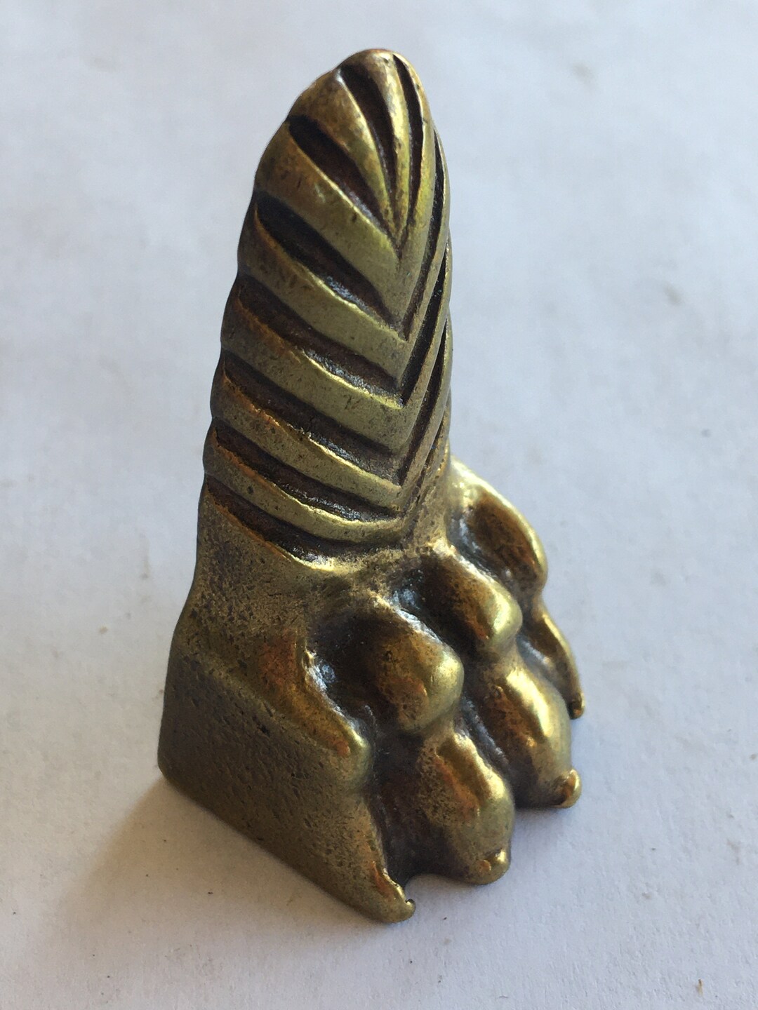 Heavy Solid Ornate Lion Foot Clock Salvage Assemblage Supply Gothic ...