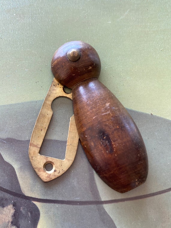 Vintage Escutcheon w Wood Swivel Ornate Key Hole DIY | Etsy
