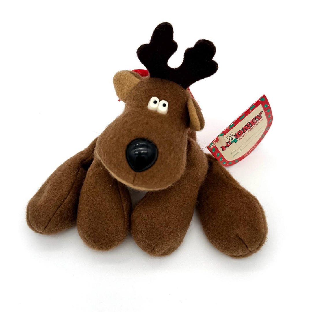 Vintage Rodney Reindeer Plush 1987 Burger King Holiday Toy With Tag ...