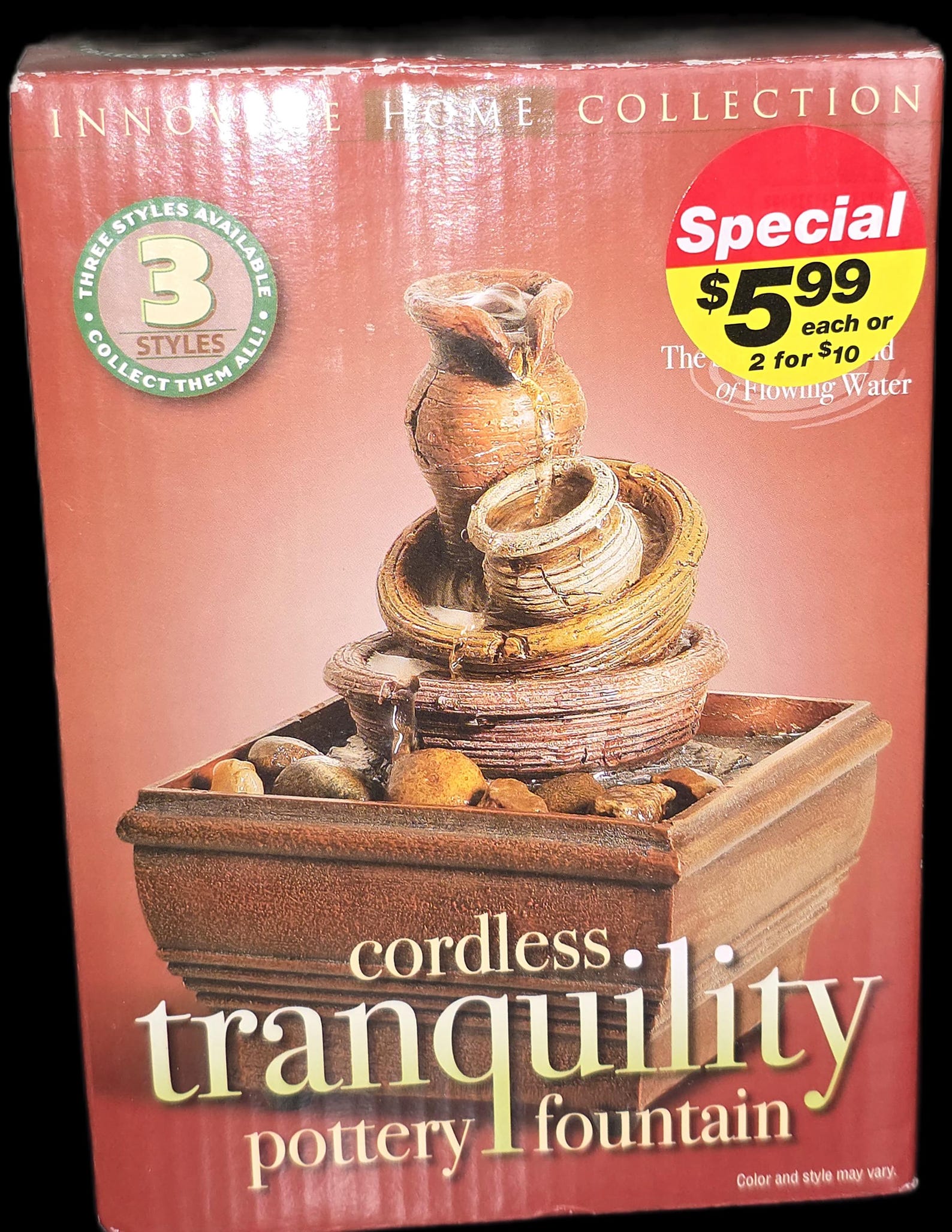 Battery-powered Tabletop Fountain | Rustic Pot Design | Great Gift, New ...