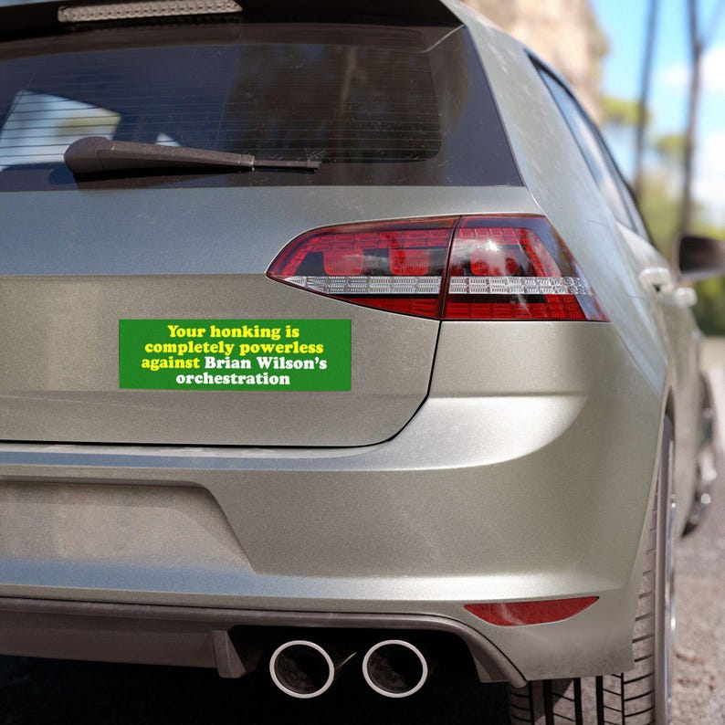 Brian Wilson Pet Sounds Sticker: Your Honking is Powerless - Beach Boys ...