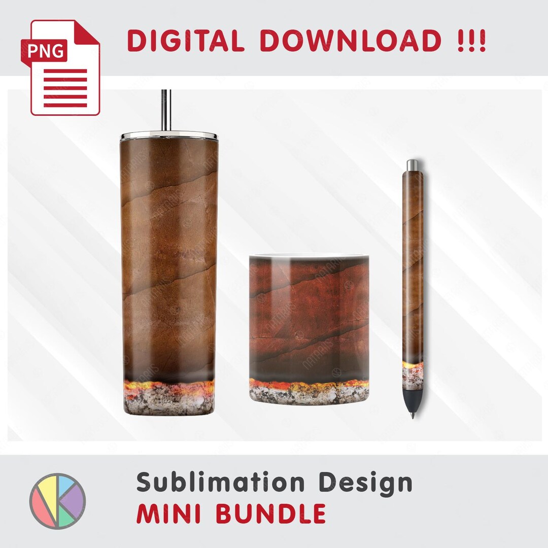 Cigar Patterns Mini Bundle - 20oz Tumbler - 11oz 15oz Mug - Epoxy Pen ...