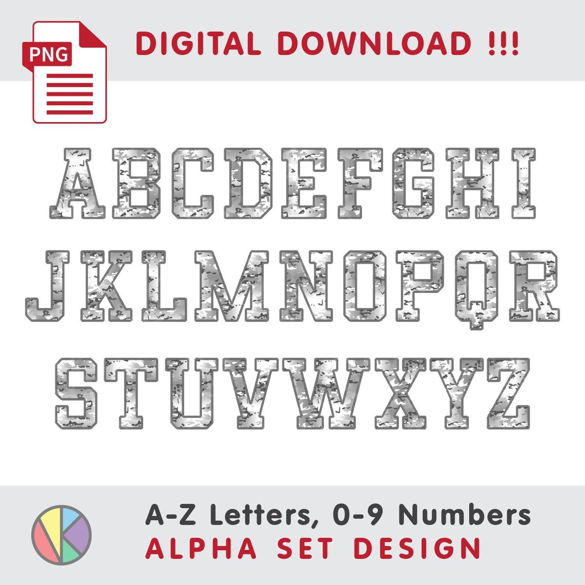 White Camo Alpha Set: Patches Embroidery Style. Sublimation, DTF ...