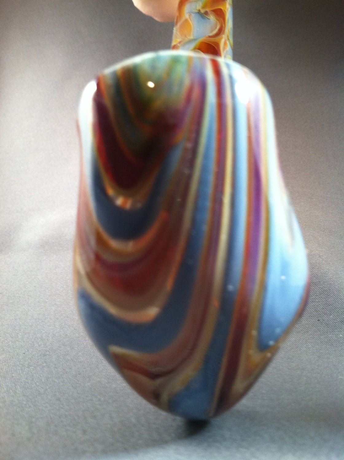 Functional Art Glass Sky Blue and Amber Purple Gandalf | Etsy