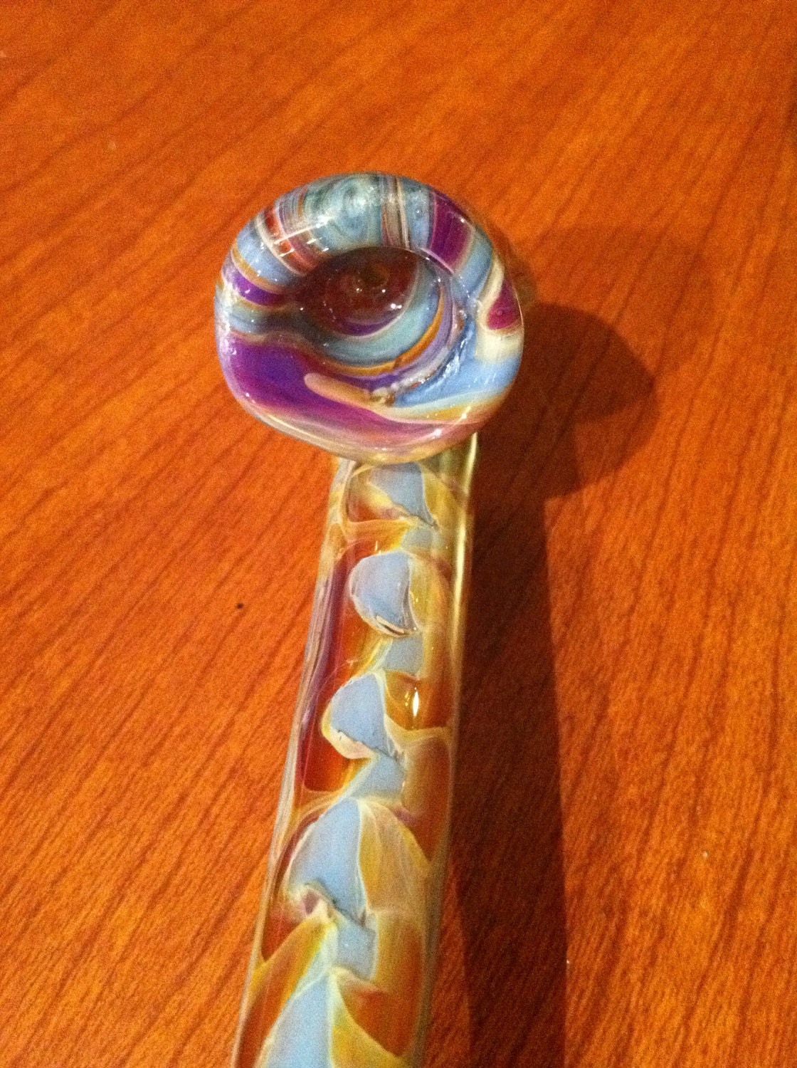 Functional Art Glass- Sky Blue and Amber Purple Gandalf - Etsy