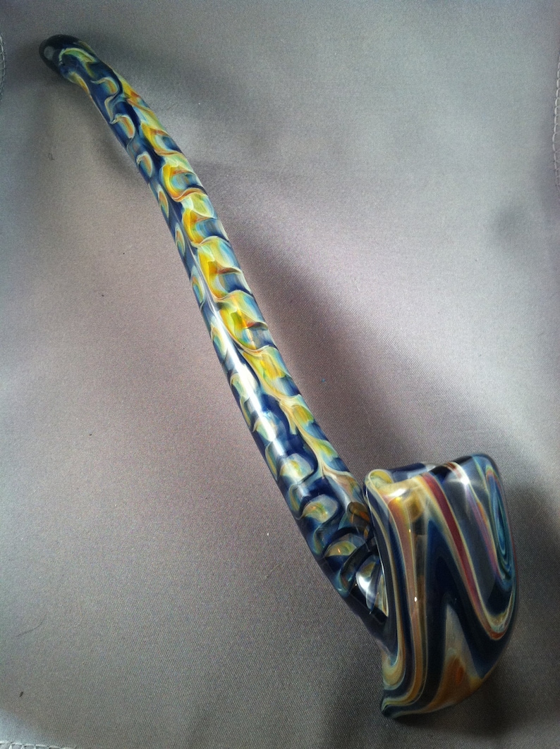 Functional Art Glass Spiked Gandalf Pipe Glass Wizard Pipe | Etsy