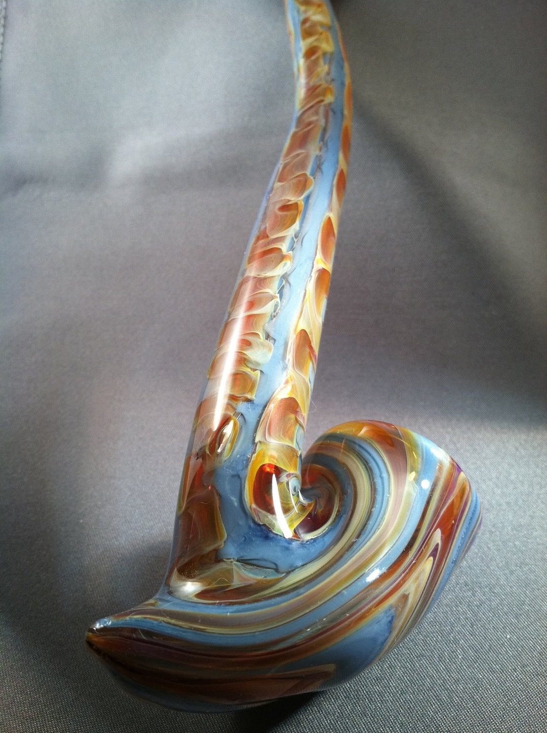 Functional Art Glass- Sky Blue and Amber Purple Gandalf - Etsy