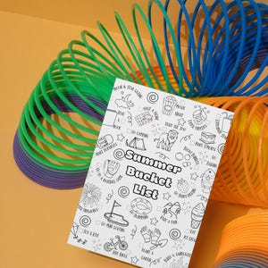 Summer Bucket List -> Summer Bucket List Printable -> Coloring Bucket ...