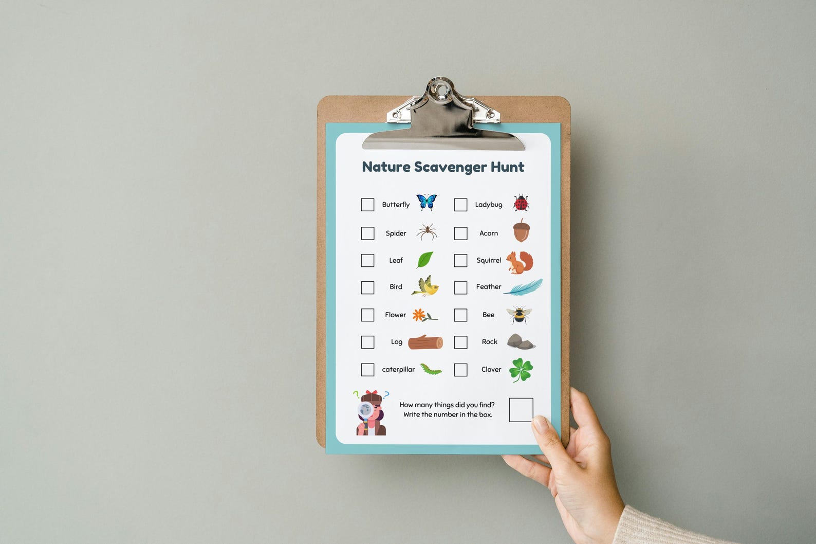 Nature Scavenger Hunt for Kids - Outdoor Adventure Printable Activity ...
