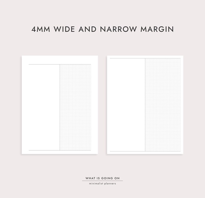 Half-blank Half-grid Note Paper: Portrait Orientation With 2-10mm Grids ...