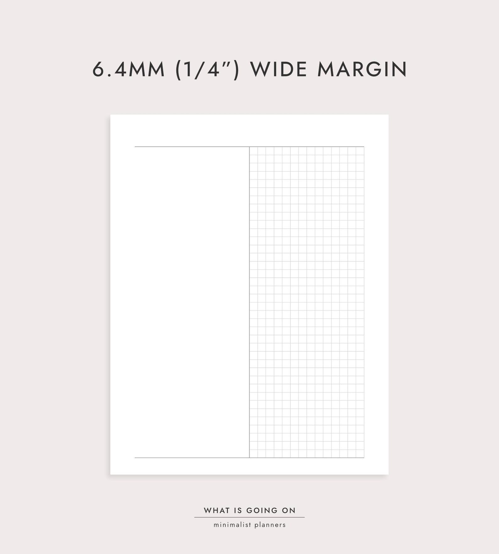 Half-blank Half-grid Note Paper: Portrait Orientation With 2-10mm Grids ...