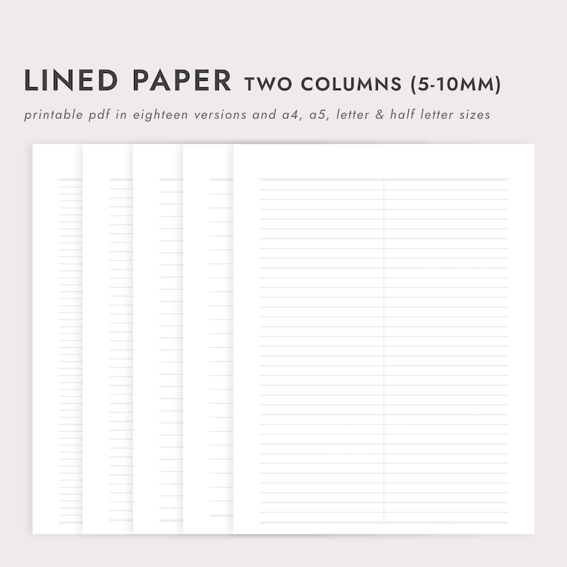 Two Column Template - Etsy