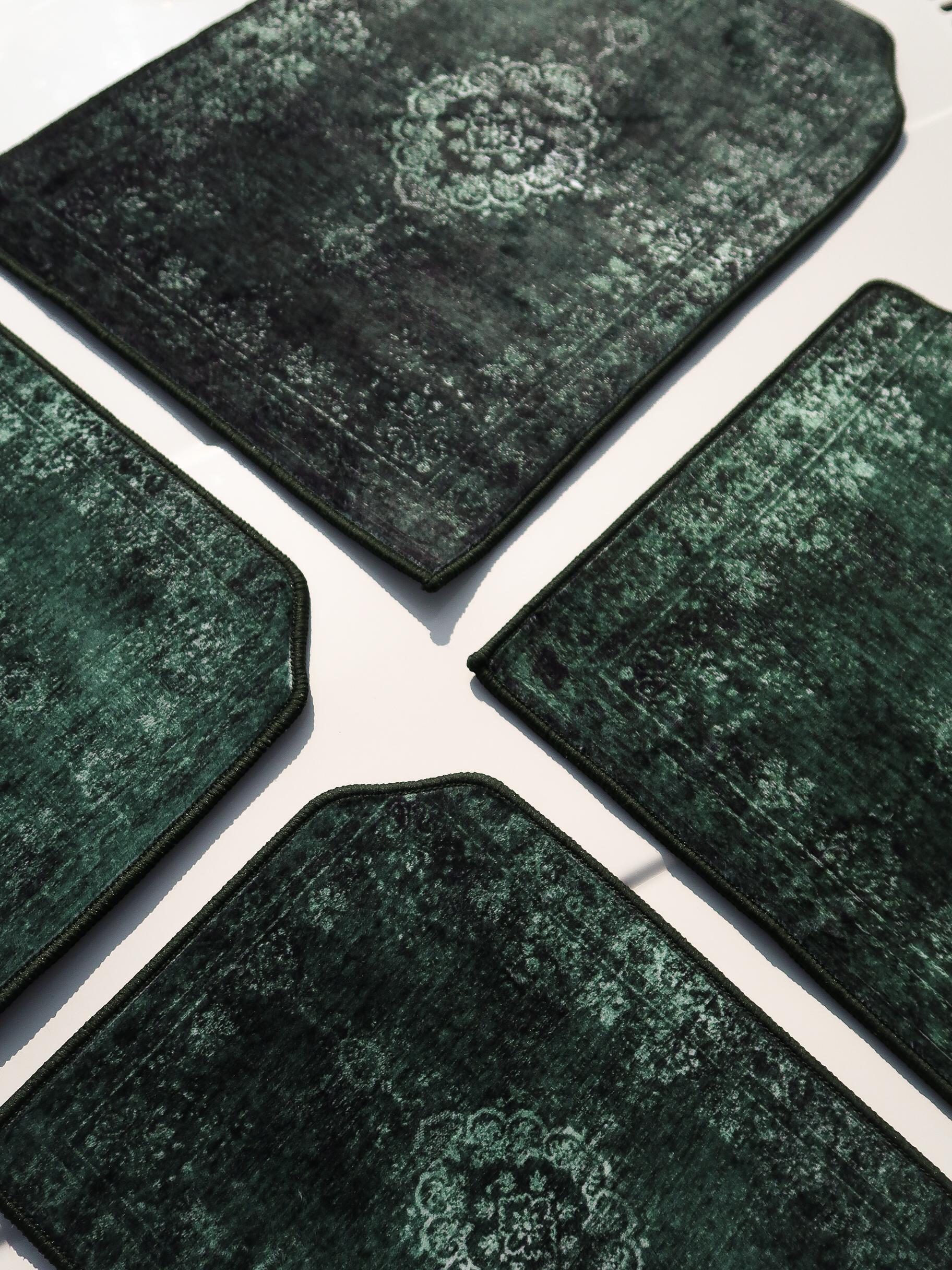 Persian Inspired Oriental Car Mat | Sabz Green | Aesthetic Carpet | Car ...