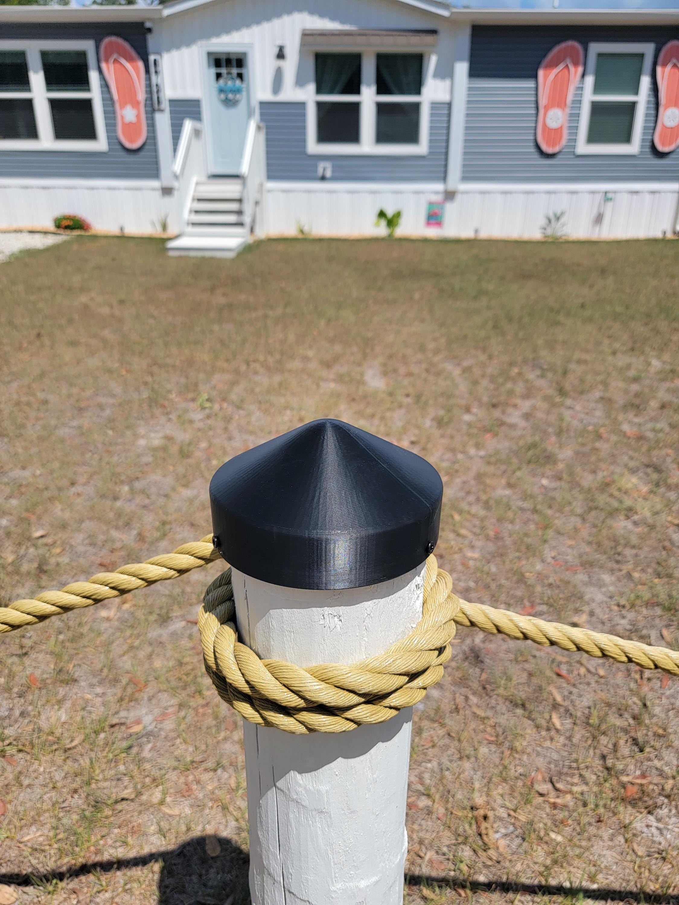 Fence Post Cap Round - Etsy