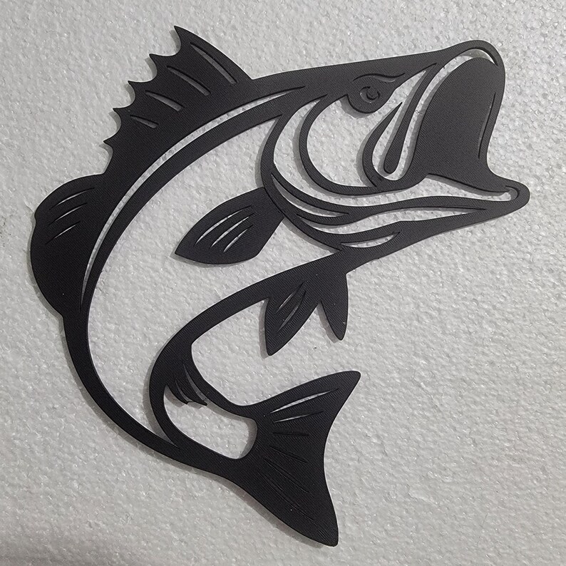 Common Snook (fish) Jumping Stencil - Wood Working - Router - Spray ...