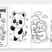 Color Me Cute! Printable Animal Coloring Pages – Fun Digital Book for ...