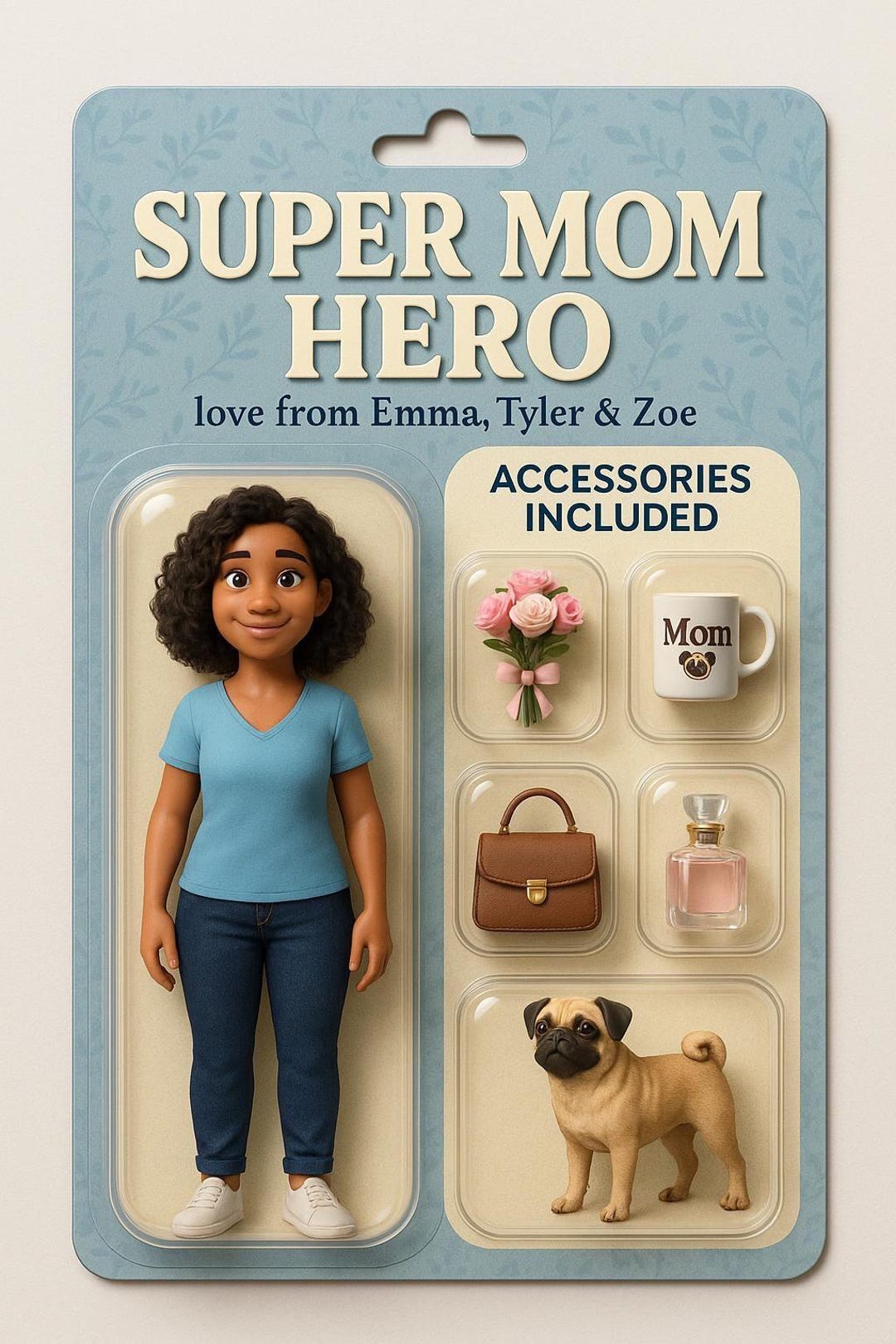Custom Mom Action Figure Printable | Mother’s Day Gift | Super Mom Hero ...