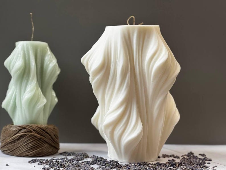 Huge Wave Candle: Meditation & Aromatherapy - Etsy