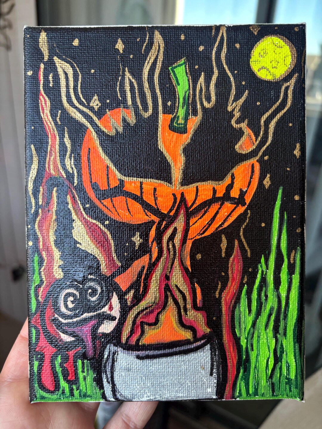 Mr. Pumpkinhead ~ Original Painting - Etsy