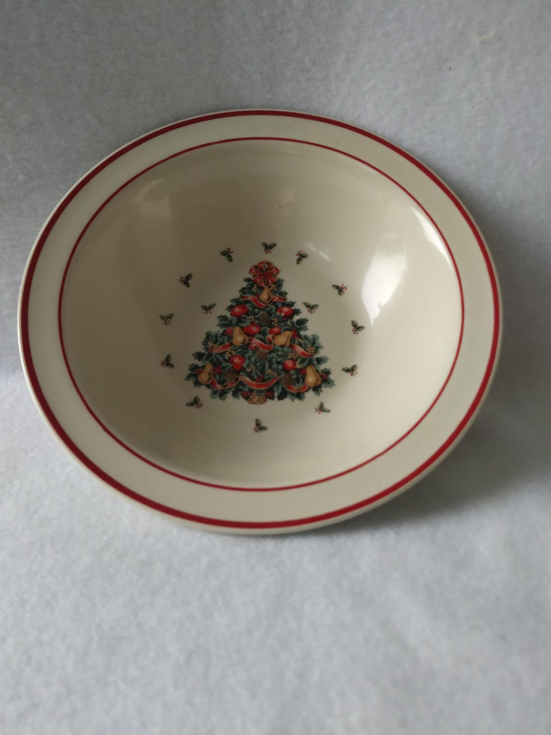 Porcelain Christmas Tree Bowl, Holiday Decor - Etsy