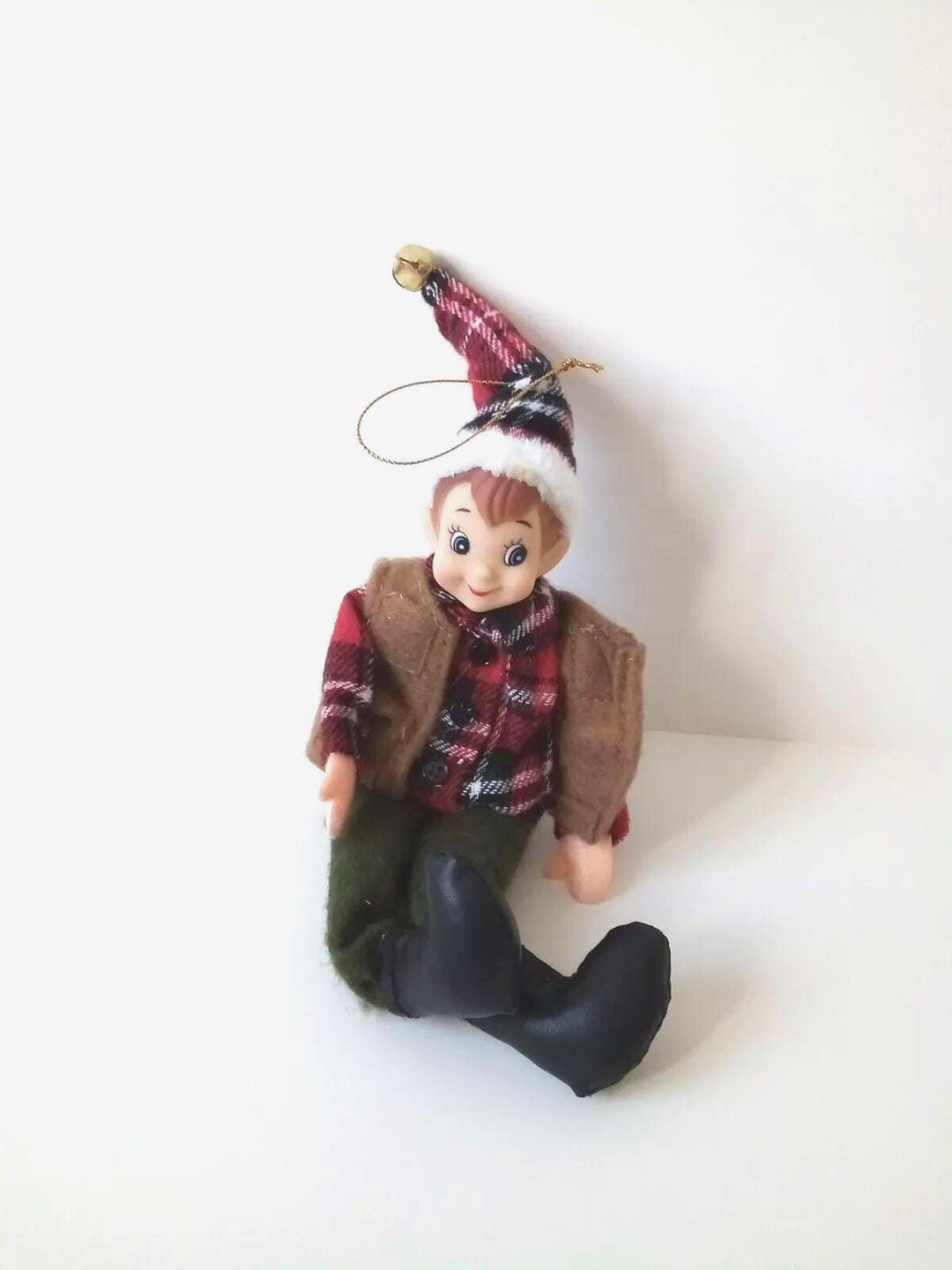 Vintage Style Magic Christmas Elf Retro Pixie Bendable Shelf Sitter - Etsy