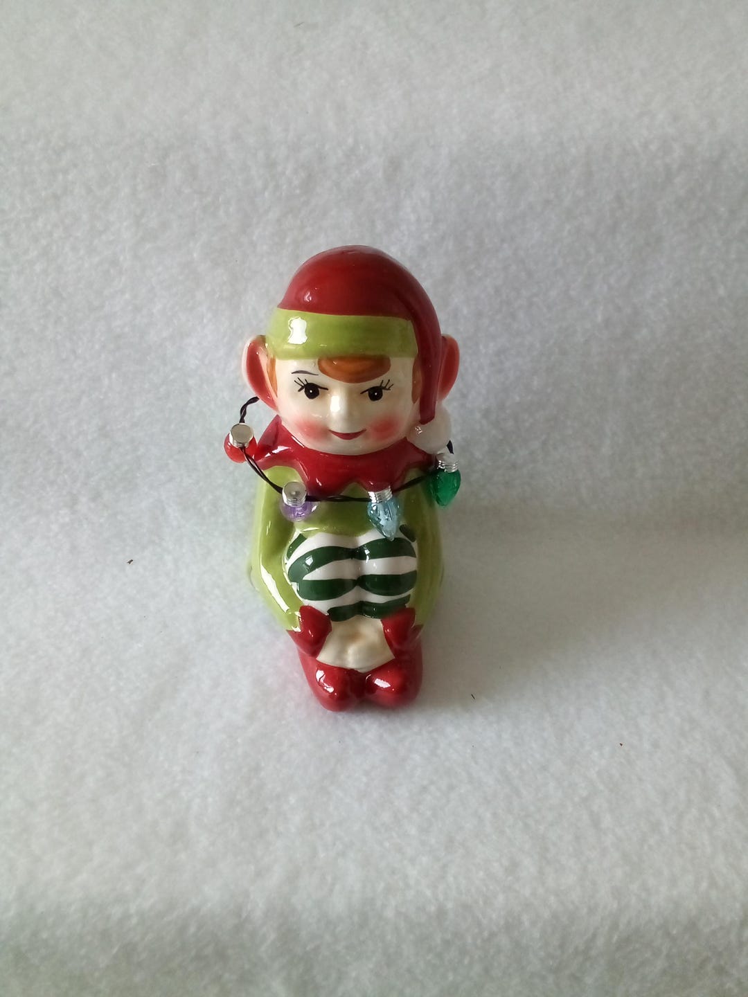 Tabletop Light up Elf Figurine Home Decor Holidays Christmas Shelf ...