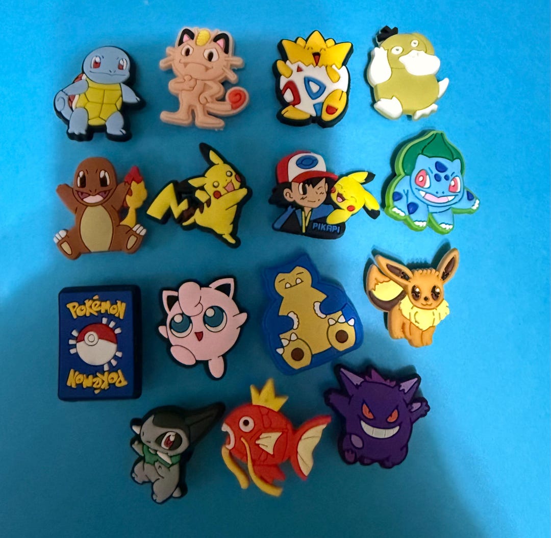 Pokemon Croc Charms - Etsy