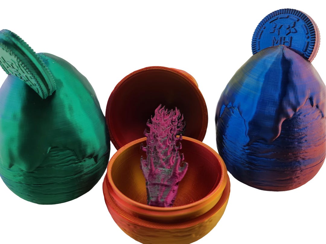 Blind Box Dragon Egg- Small Ice Cream Pattern Tactile Egg With Legless ...