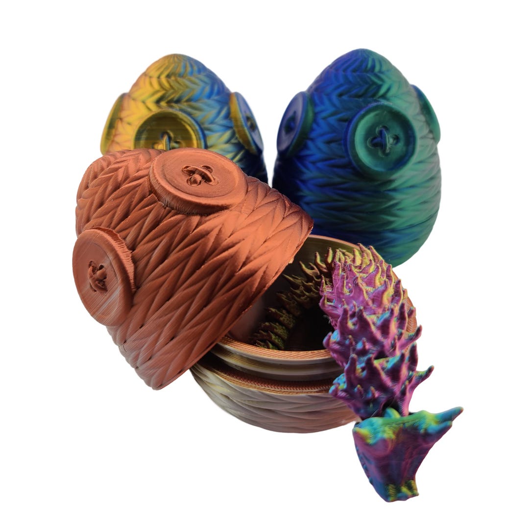 Blind Box Dragon Egg- Small Plush Pattern Tactile Egg With Legless ...