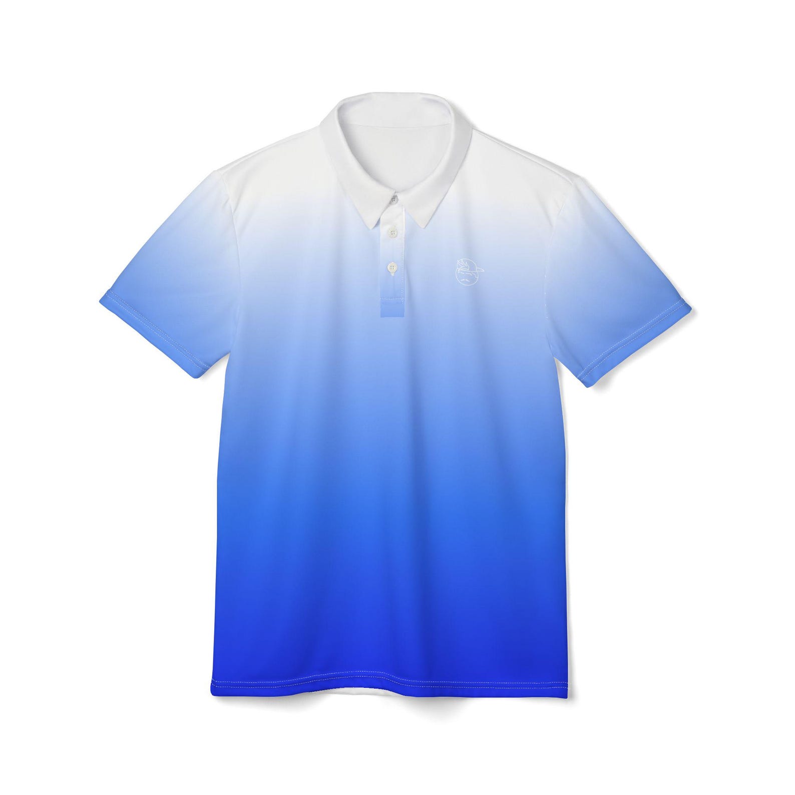 Blue Gradient Degenerate Unisex Polo Shirt - Etsy