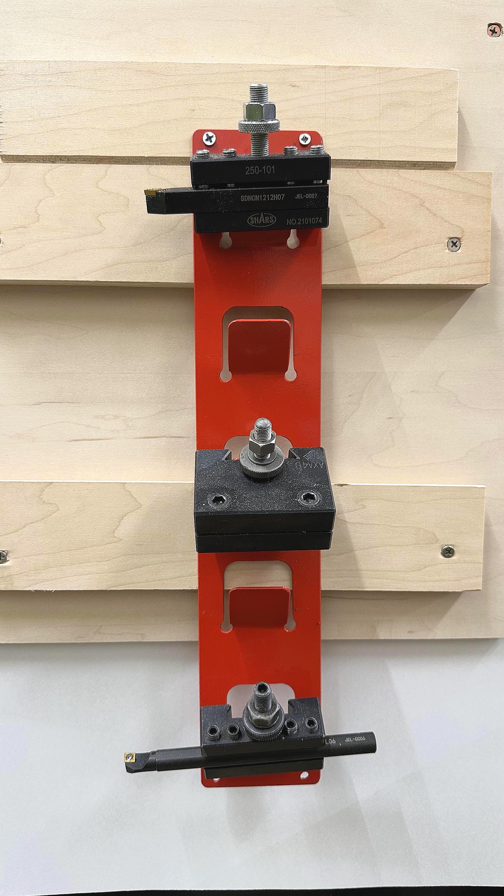 Quick Change Lathe Tool Holder: Machinist Tool Storage, Wall Mount, 16g ...