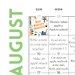 August Activity Calendar - Etsy