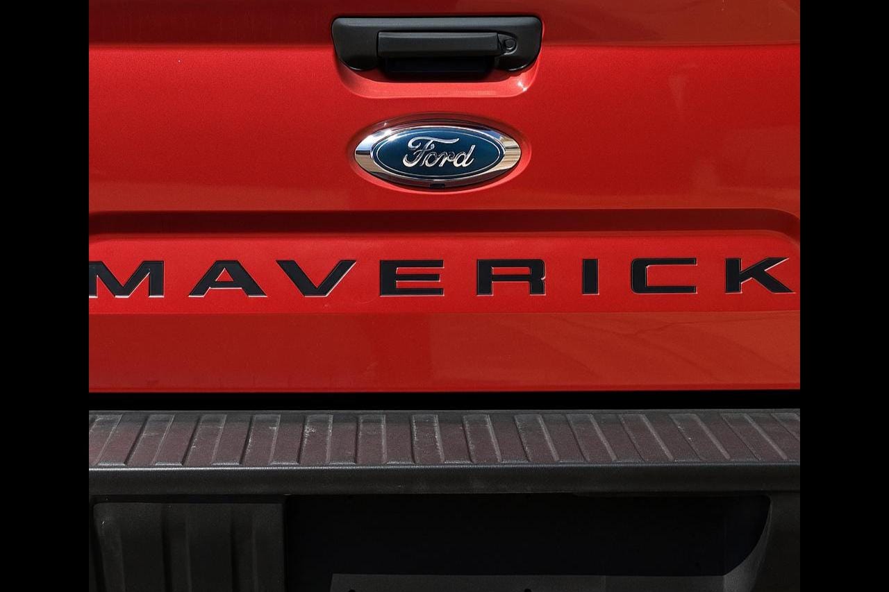 Custom Ford Maverick Tailgate Decal Inlays (2022–2025) | Weatherproof ...