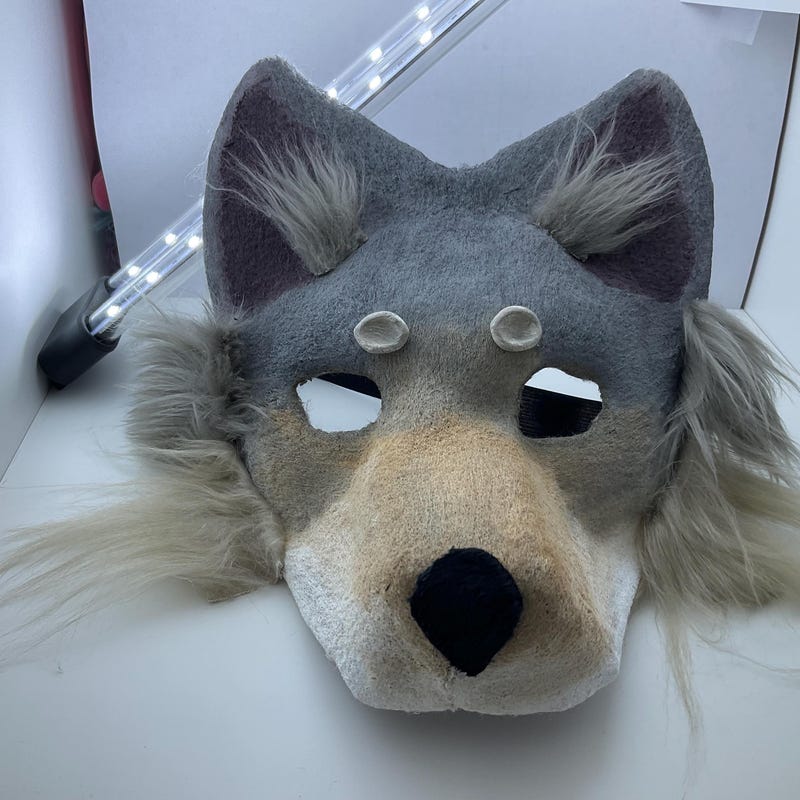 Realistic Wolf Mask - Etsy