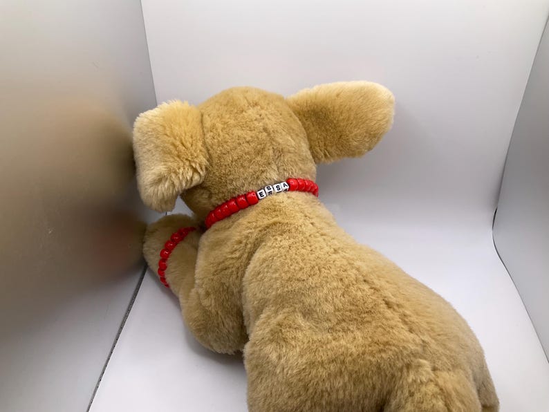 Golden Lab Essa Stuffed Animal With Kandi (READ DESCRIPTION) - Etsy