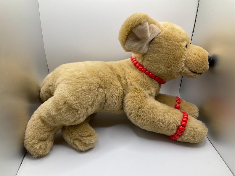 Golden Lab Essa Stuffed Animal With Kandi (READ DESCRIPTION) - Etsy