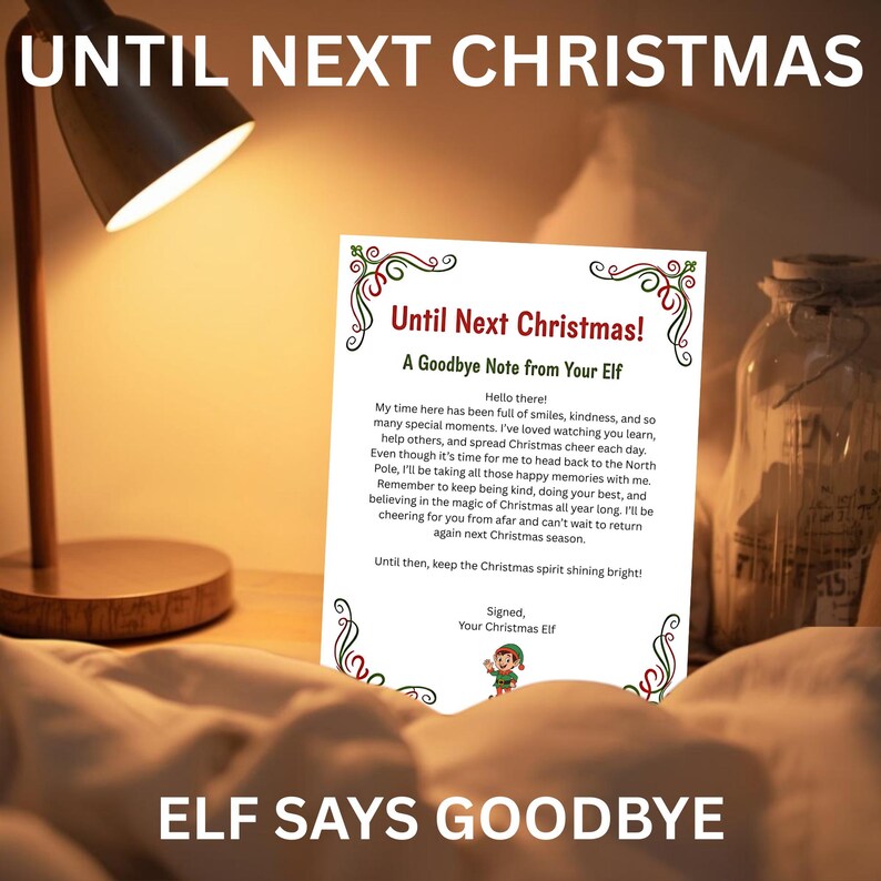 Elf Letter Bundle Printable for Kids, Arrival Note, Daily Report ...