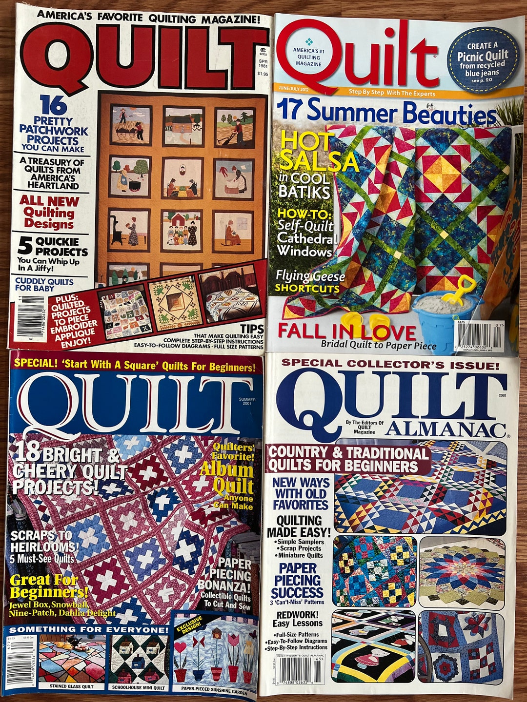 Quilt Magazines, Vintage Quilt Magazines, Destash Quilt Magazines ...