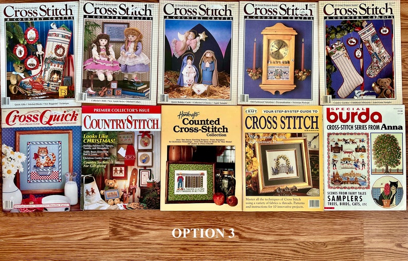 Counted Cross Stitch Magazines, Vintage Cross Stitch Pattern, Destash ...