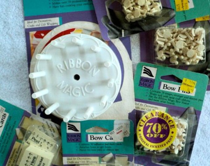 Ribbon Magic Bow Maker, Bow Cards and Bow Pins - Etsy