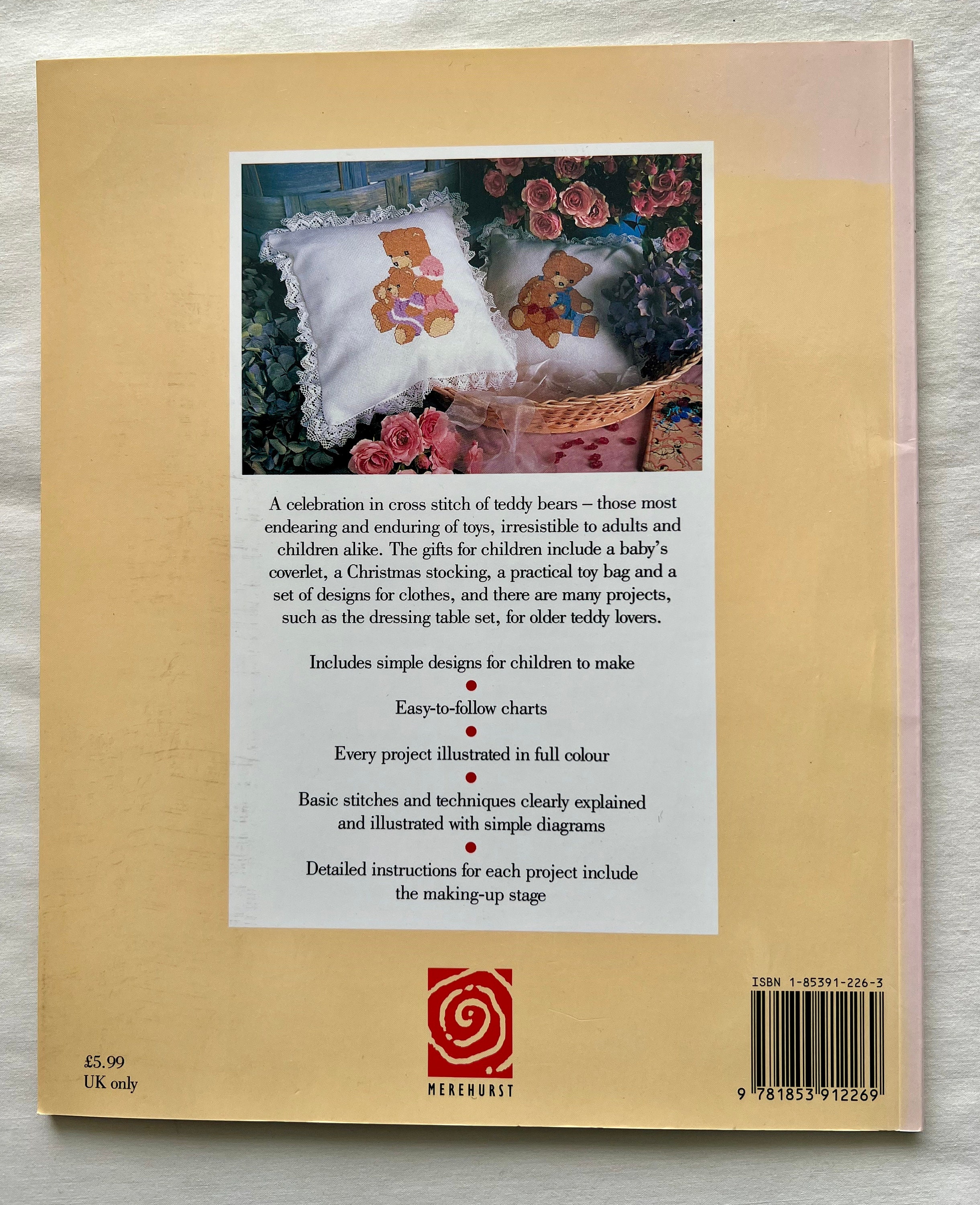 Counted Cross Stitch Pattern Books, Cross Stitch Book, Vintage, Teddy ...