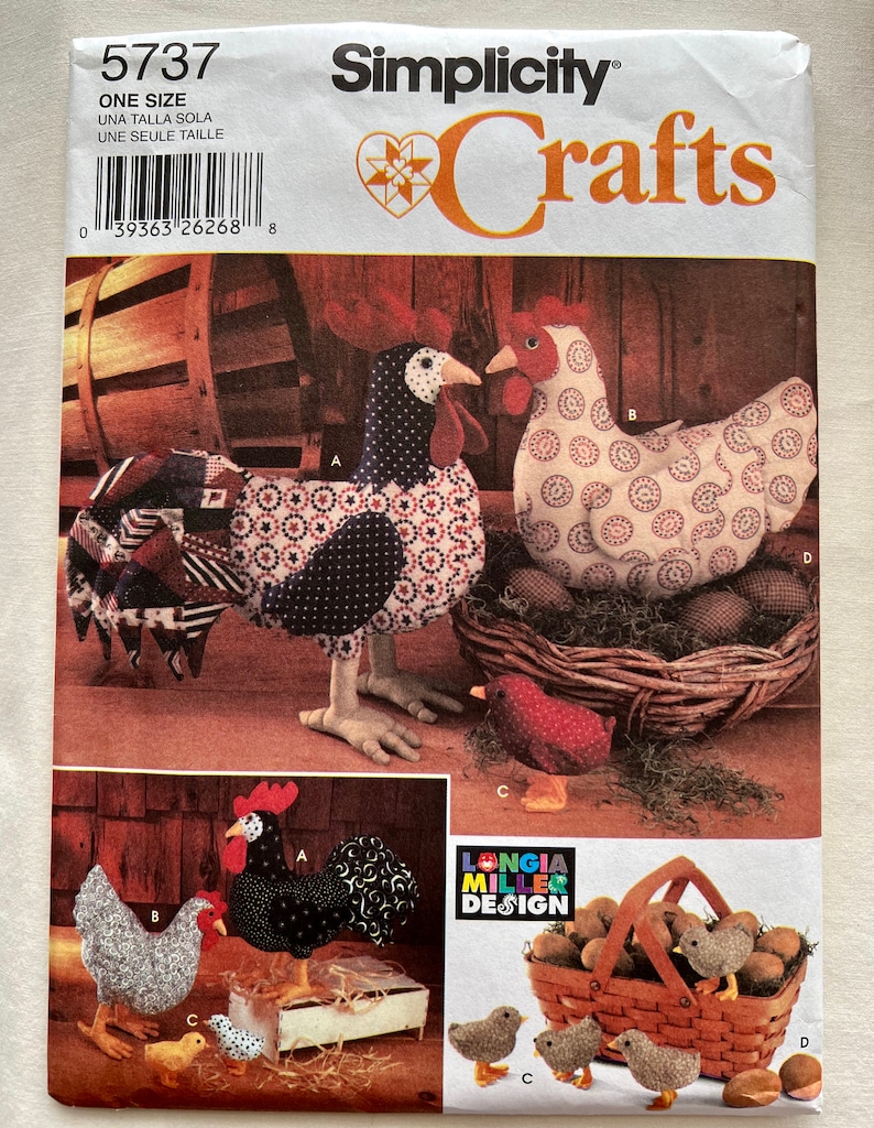 Rooster Sewing Pattern Chicken Sewing Pattern Sewing Pattern - Etsy