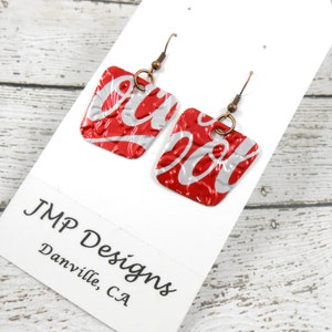 POP of COLOR. Simple Earrings. Double-sided Earrings. Coca Cola ...